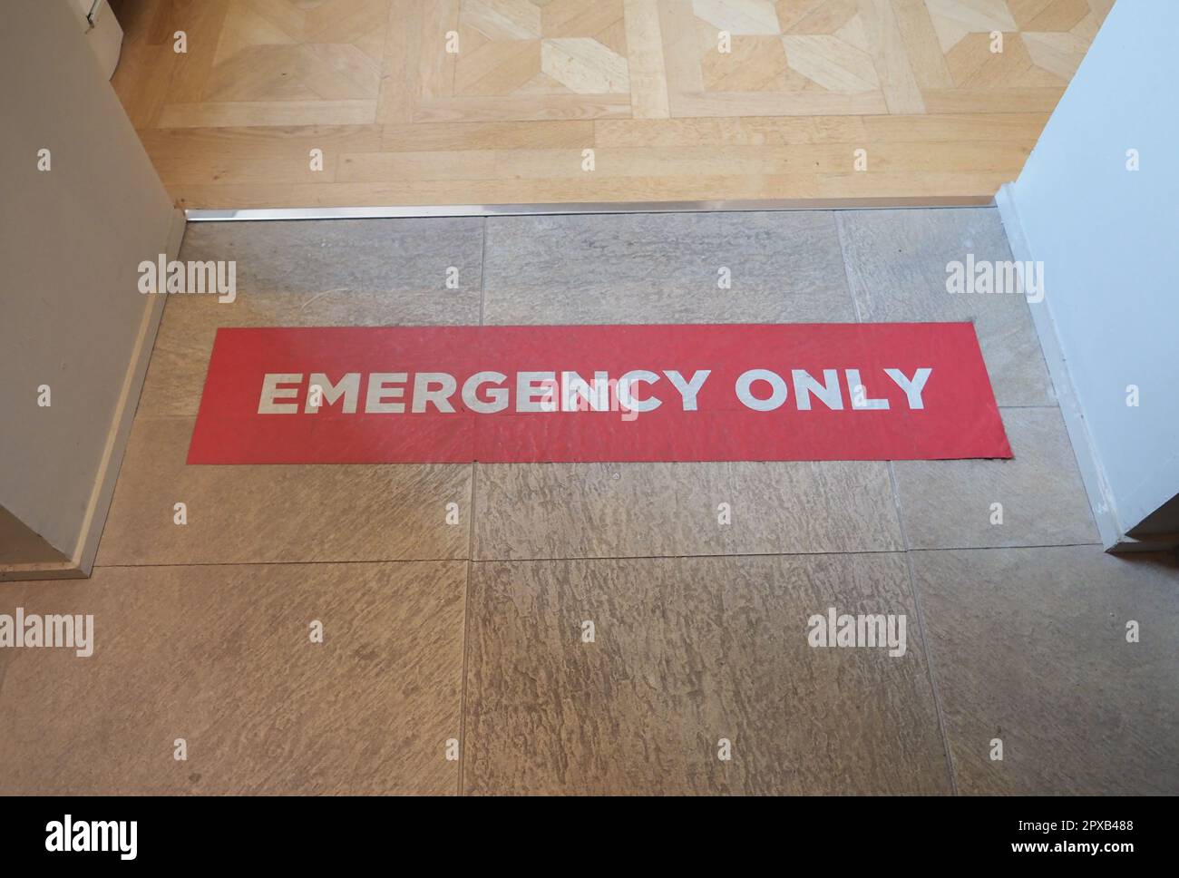 Emergency exit only hi-res stock photography and images - Alamy