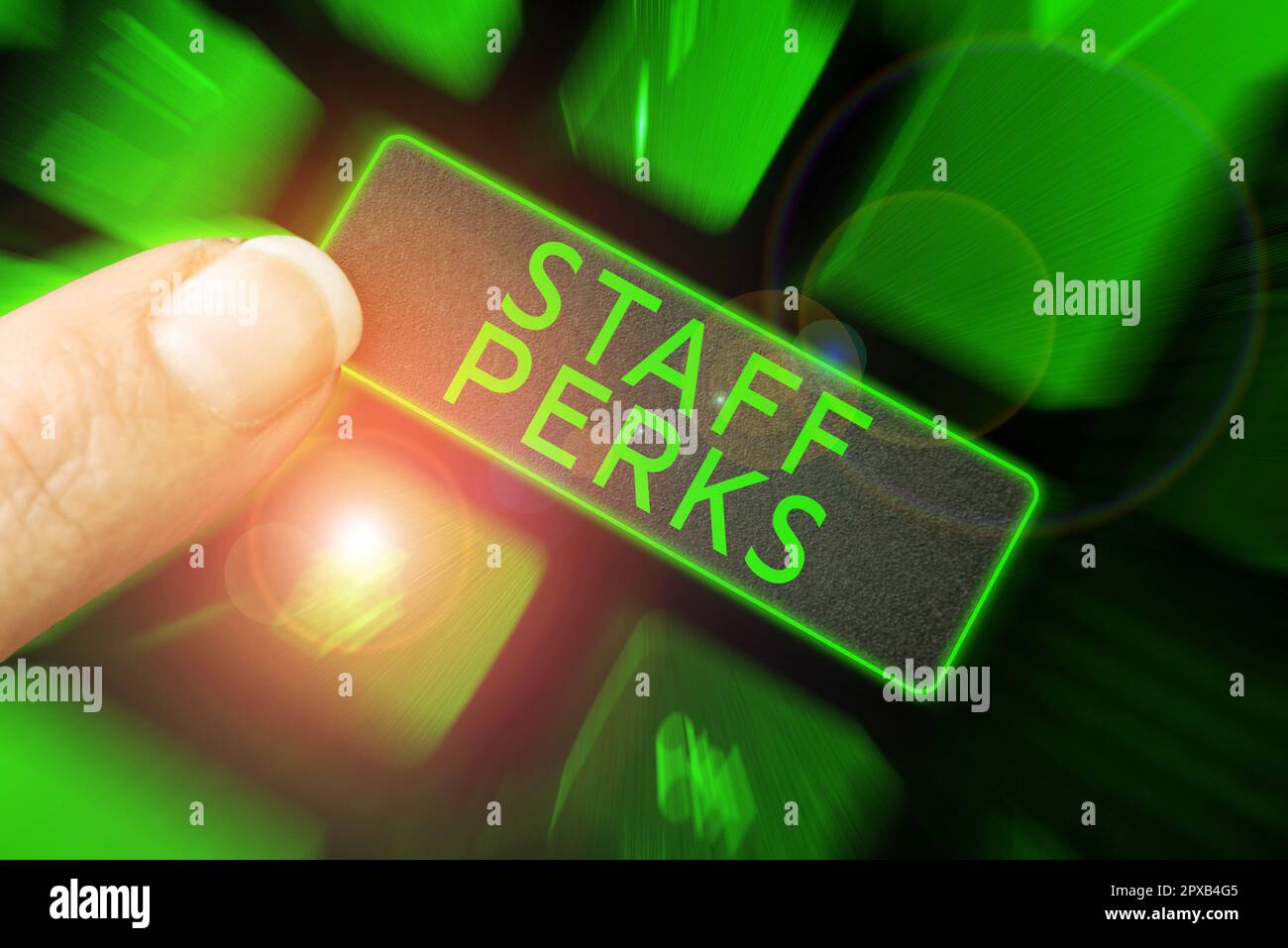 Hand writing sign Staff Perks, Word Written on Workers Benefits Bonuses ...