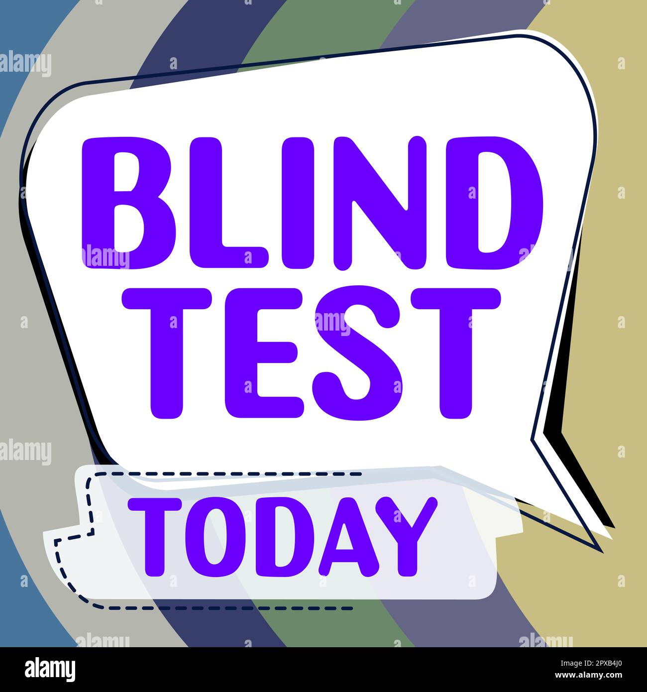 Hand writing sign Blind Test, Business idea Social engagement with a ...