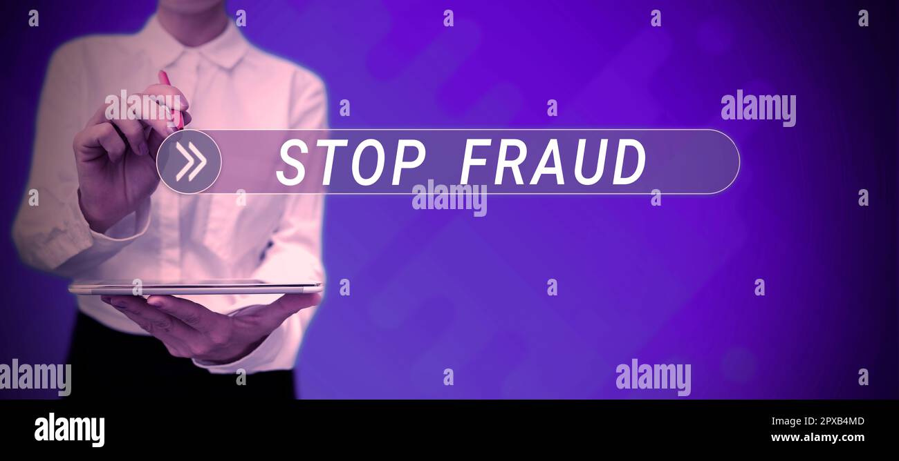 Conceptual display Stop Fraud, Business overview campaign advices ... Conceptual display Stop Fraud, Business overview campaign advices ...