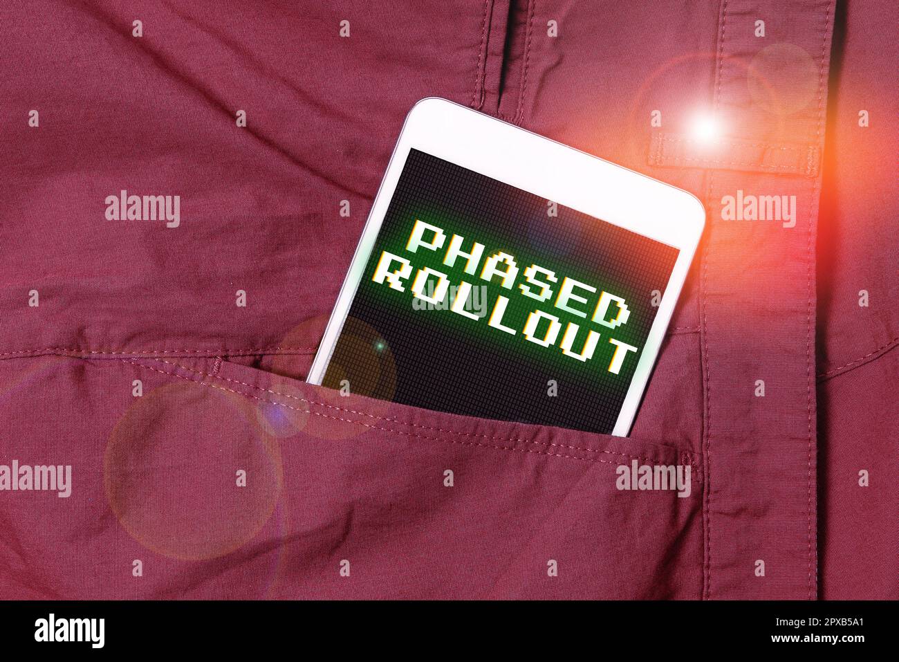 Conceptual display Phased Rollout, Word Written on the practice of ...