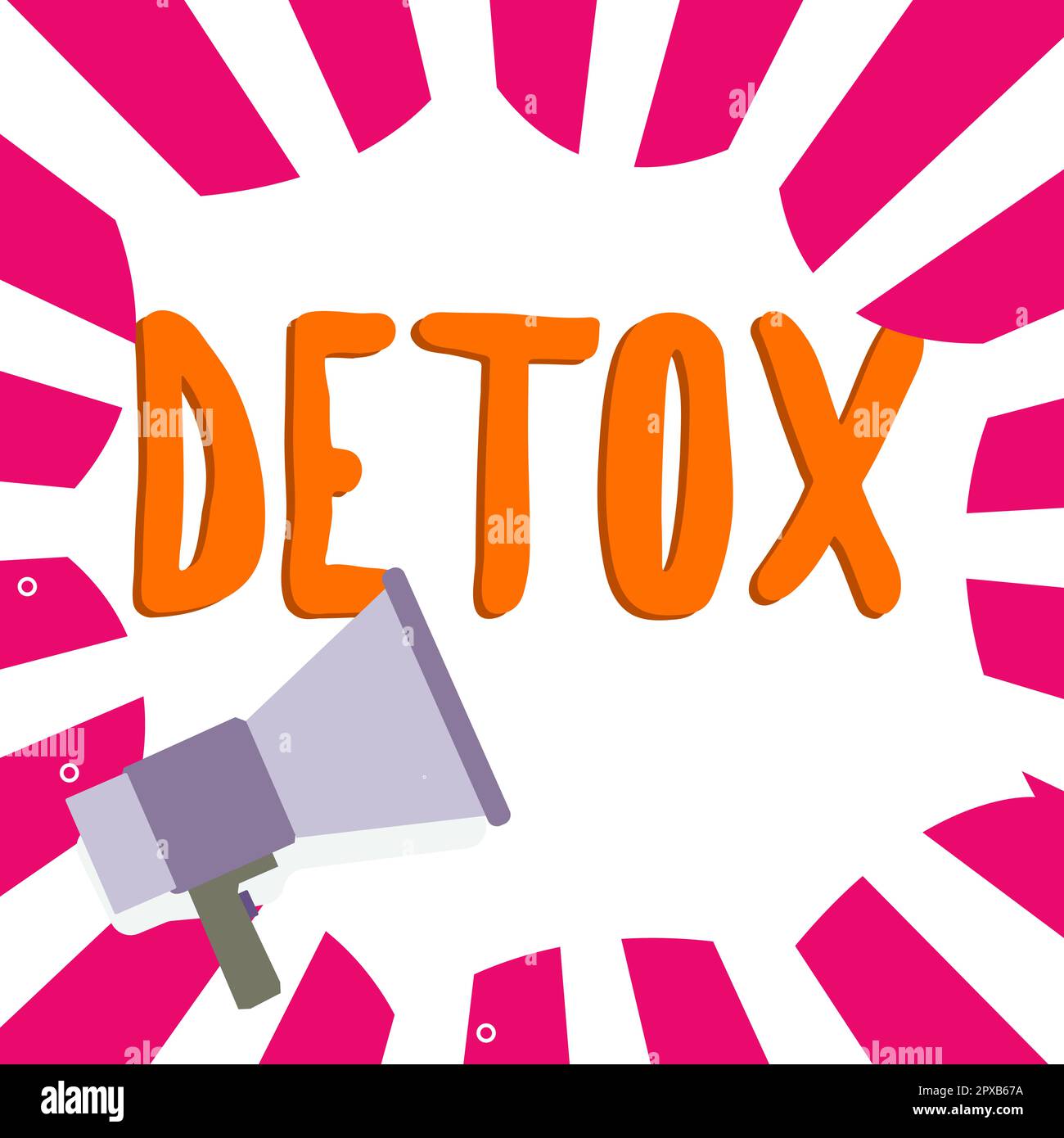 Text caption presenting Detox, Concept meaning Moment for Diet ...