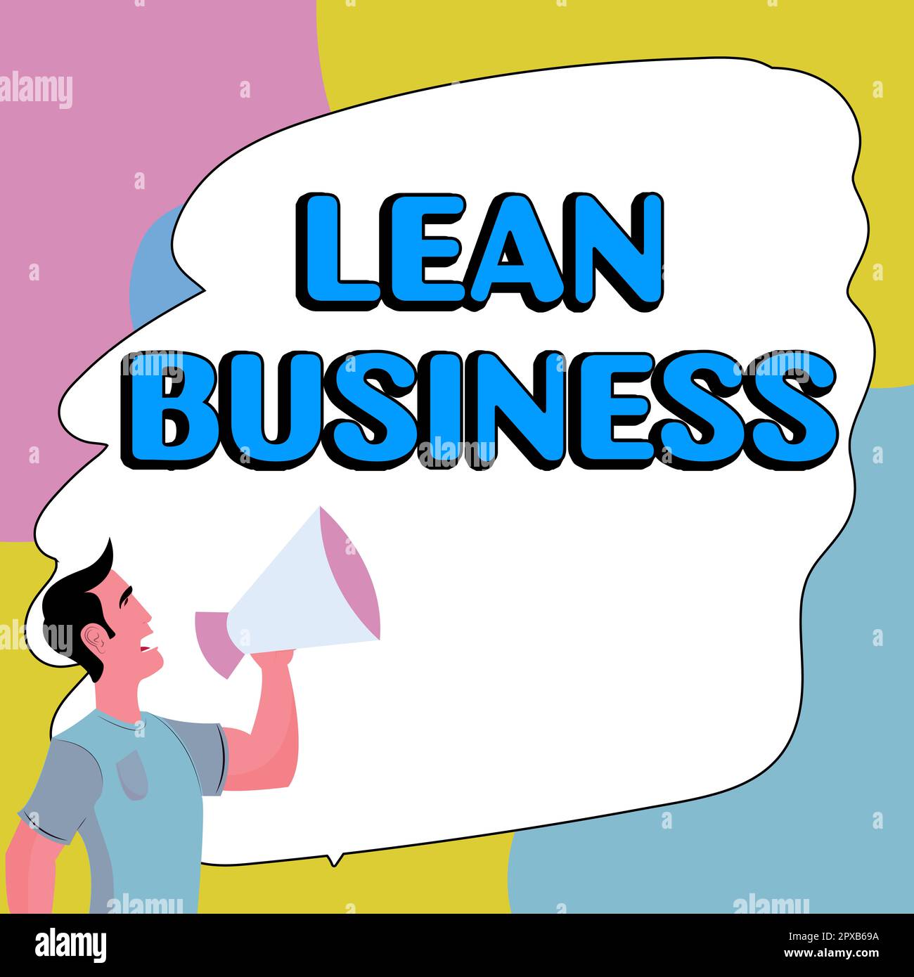 Sign displaying Lean Business, Concept meaning improvement of waste ...