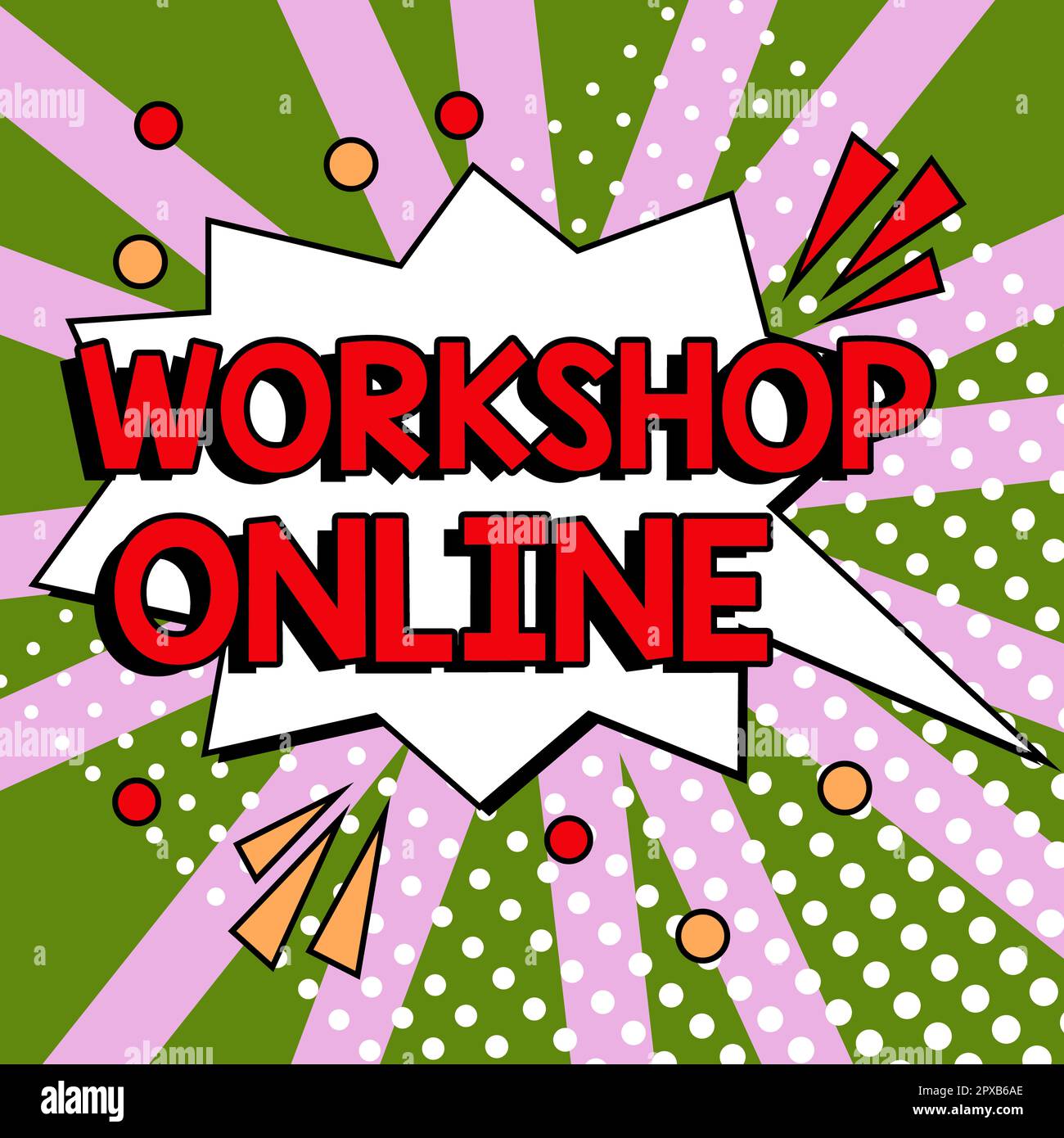 Conceptual display Workshop Online, Conceptual photo room or building in which goods are ...