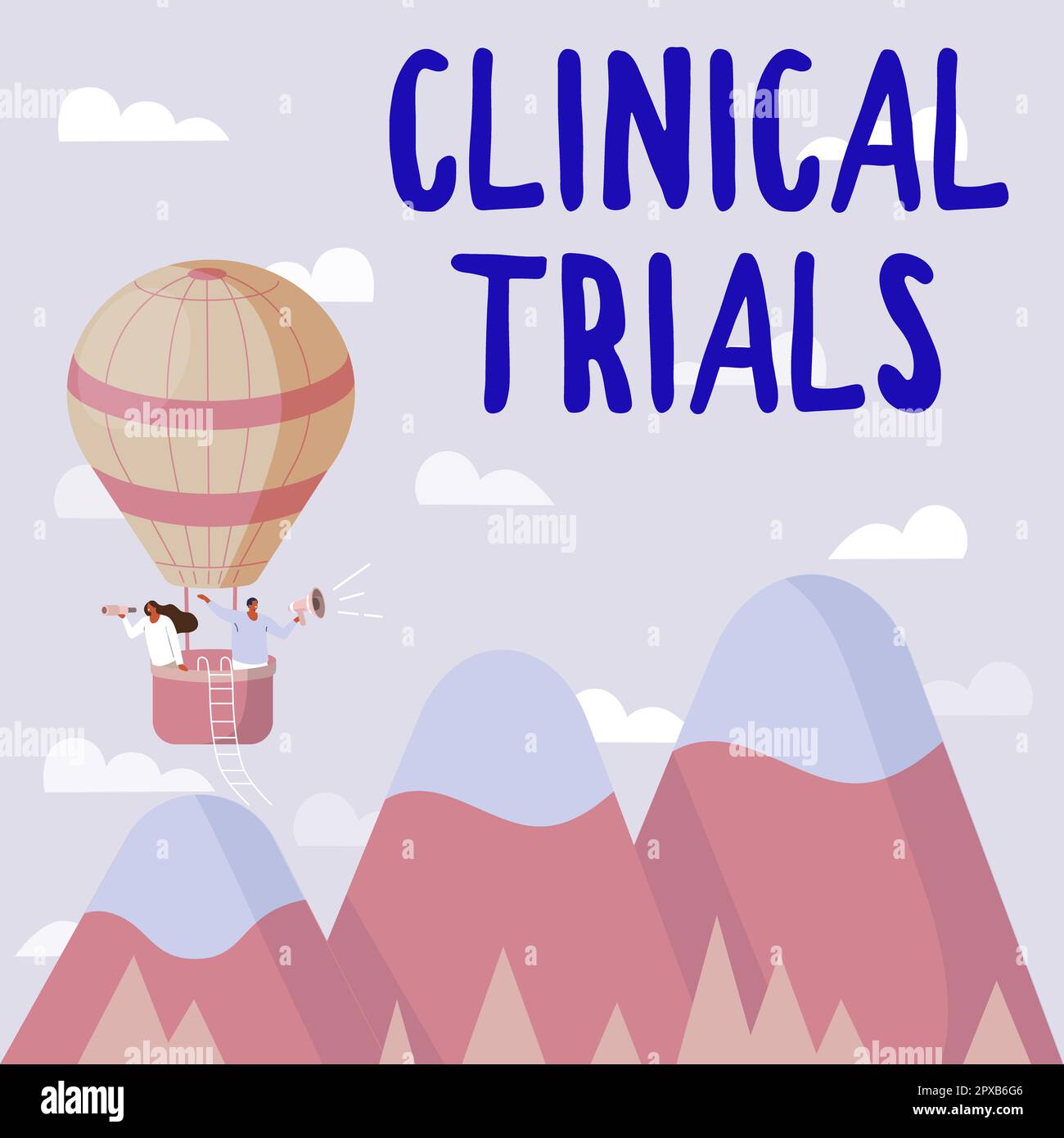 Conceptual display Clinical Trials, Business showcase Research ...