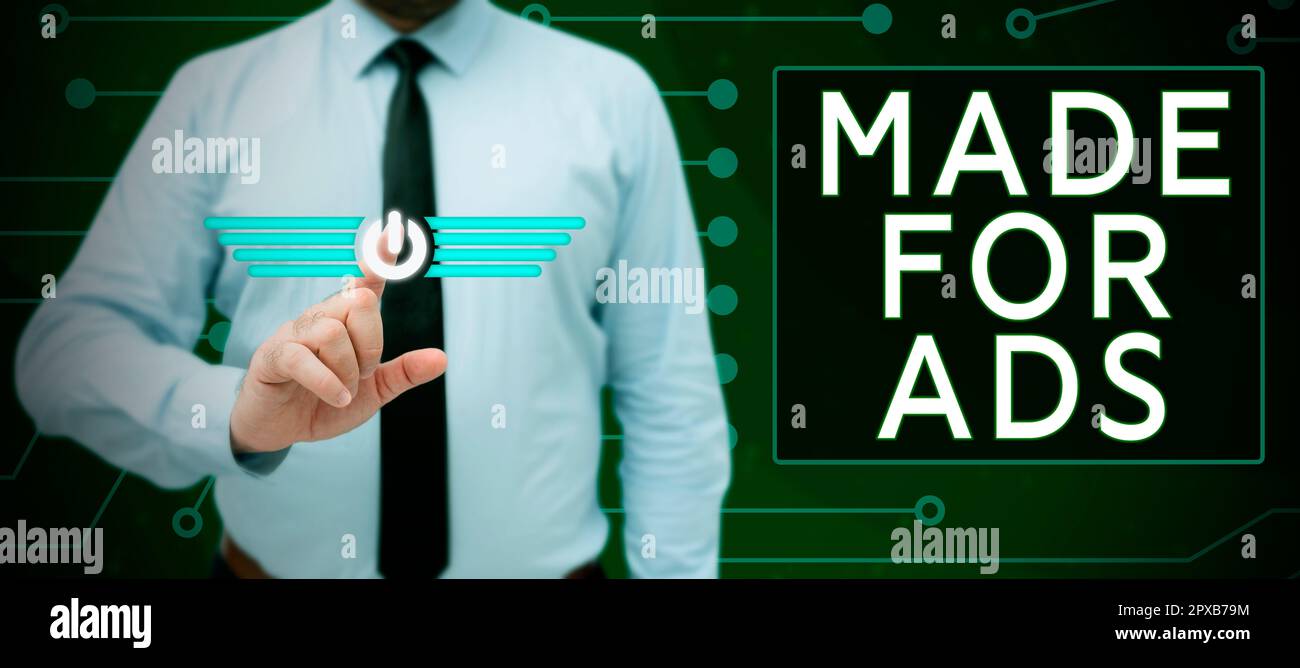 Conceptual display Made For Ads, Concept meaning Marketing strategies ...