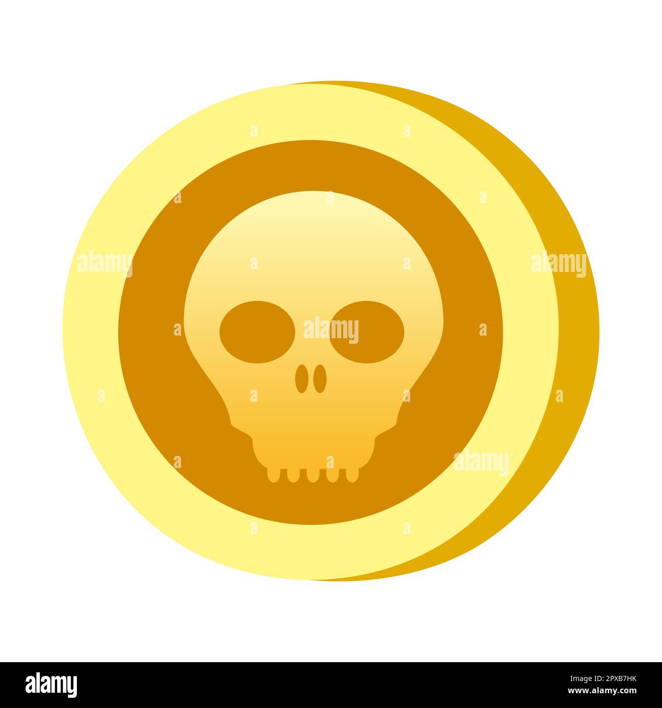 Icon Scull shape. Gambling symbol, object. Vector illustration Stock ...