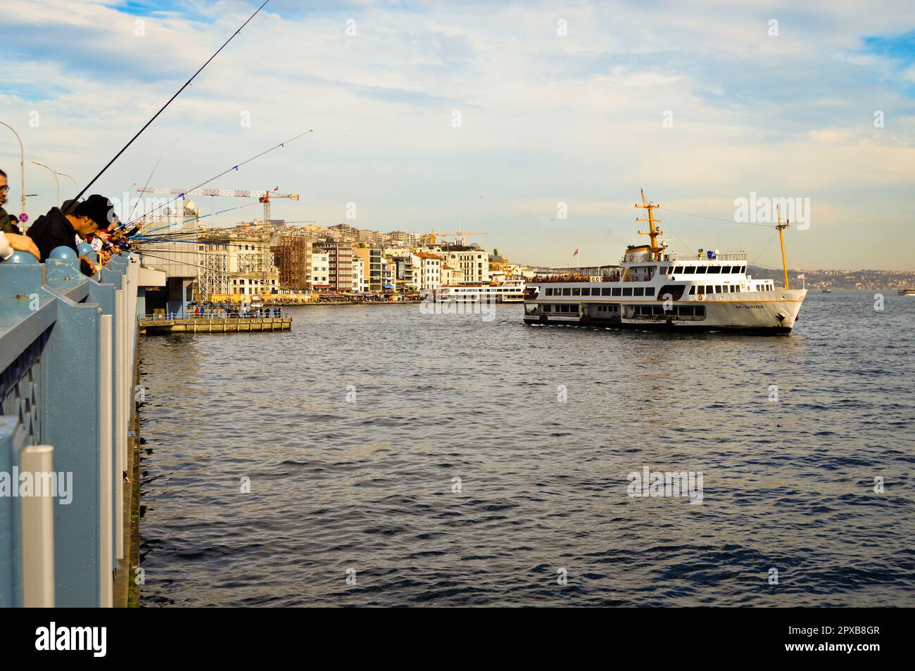 Galata Bridge and Eminonu Karakoy ferry port, one of the most visited ...