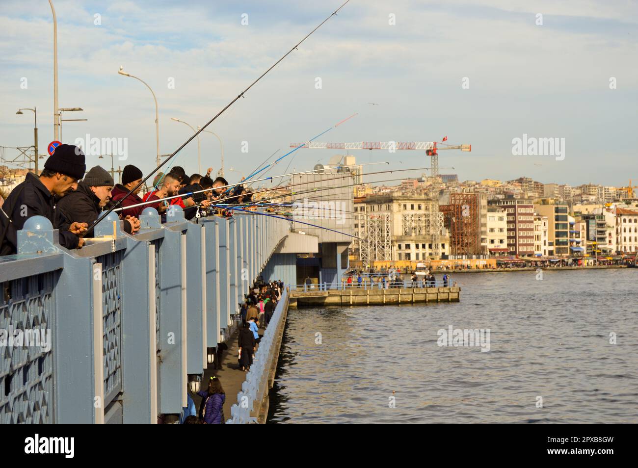 Galata Bridge and Eminonu Karakoy ferry port, one of the most visited ...
