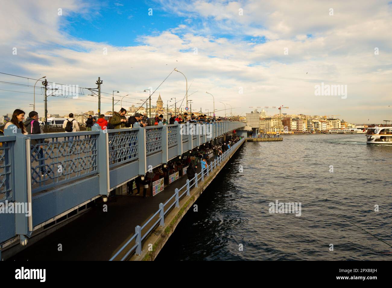 Galata Bridge and Eminonu Karakoy ferry port, one of the most visited ...