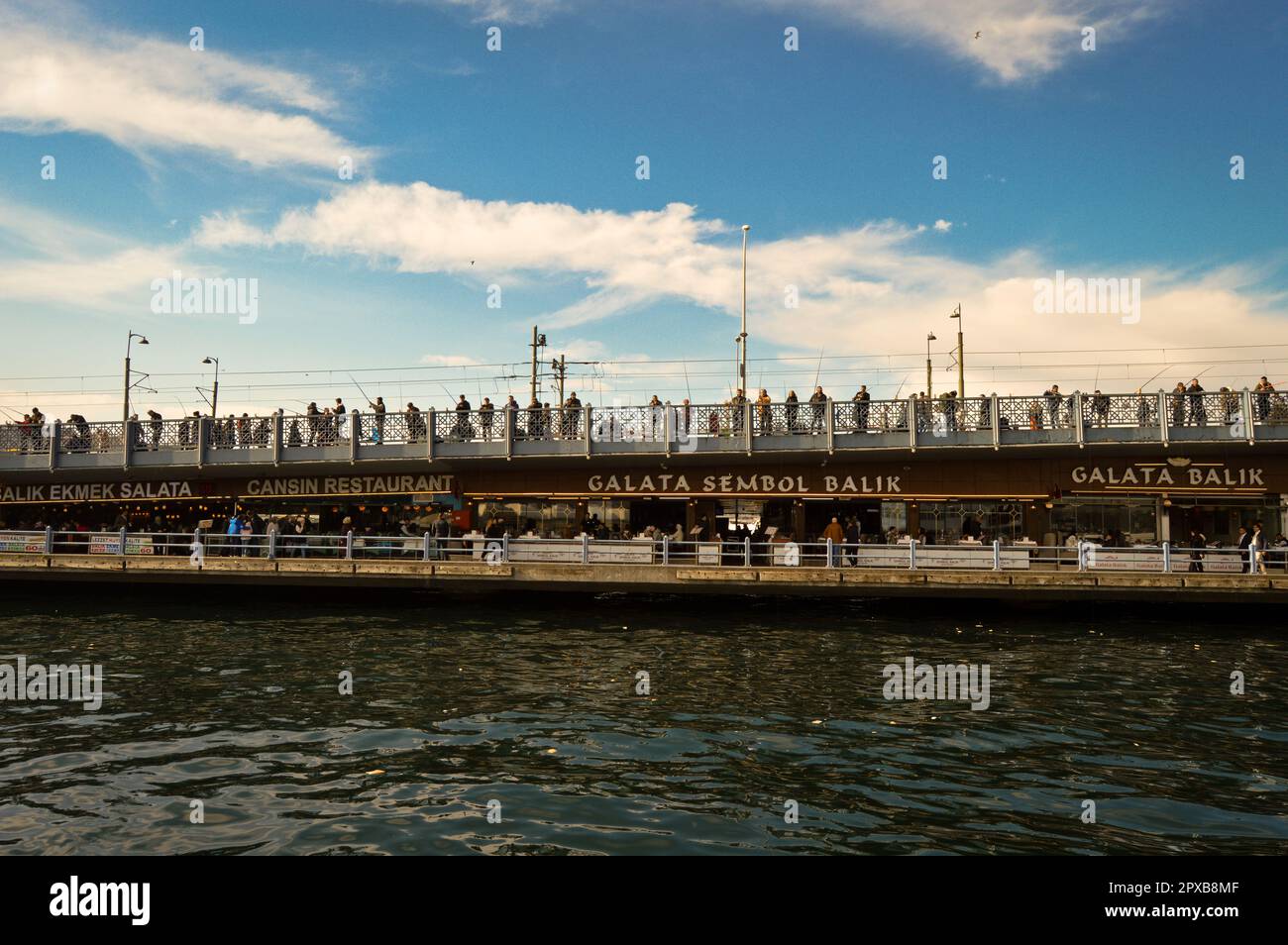 Galata Bridge and Eminonu Karakoy ferry port, one of the most visited ...
