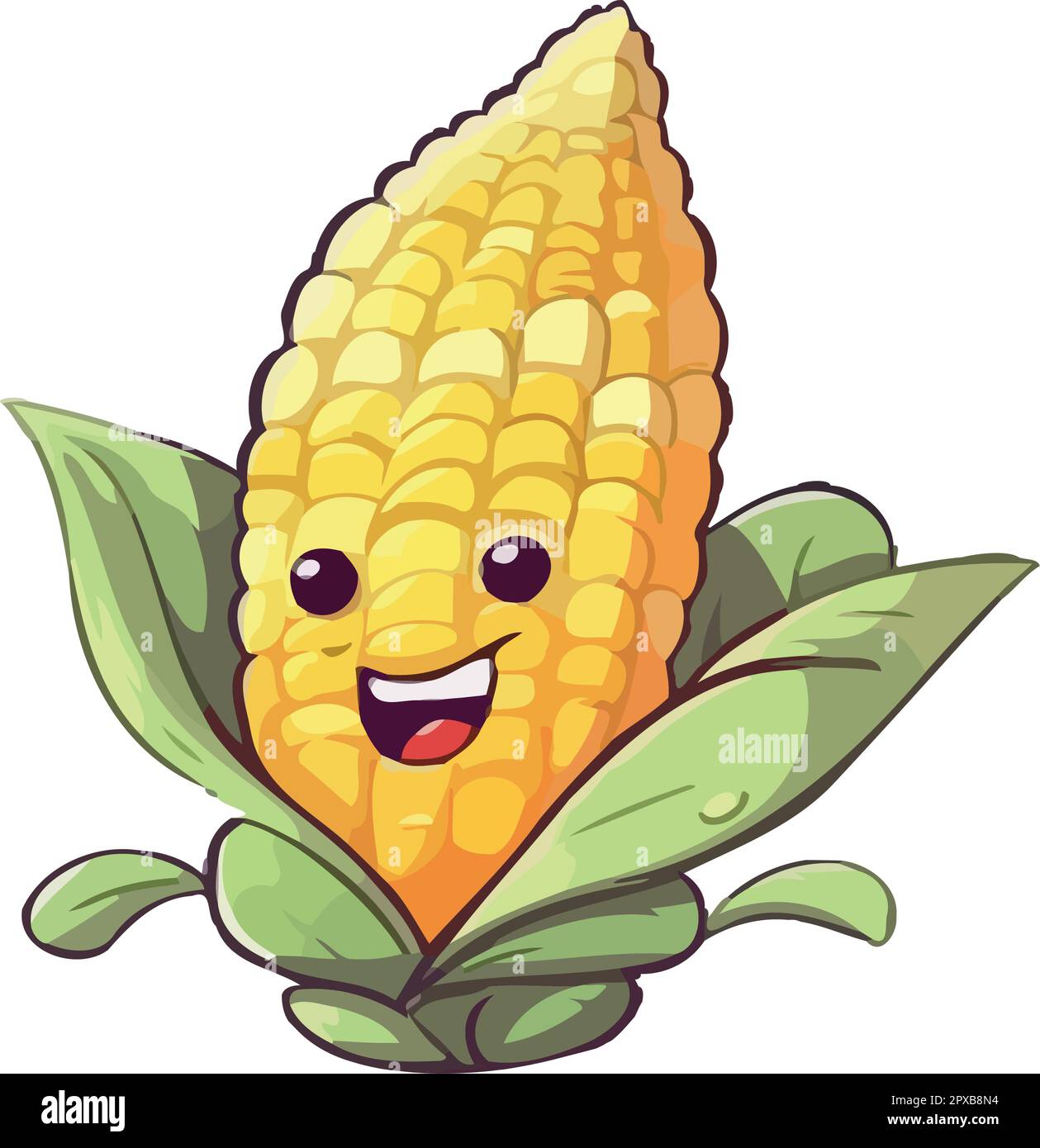 Cute Corn Cartoon