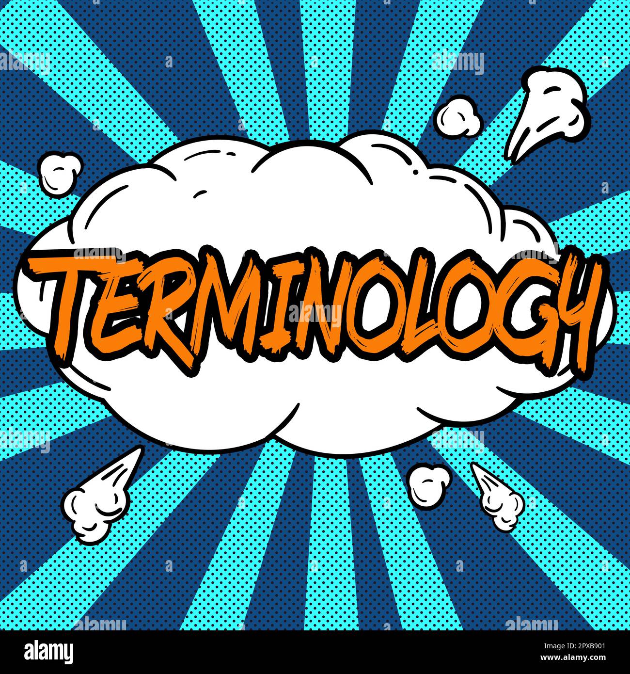 Sign displaying Terminology, Word Written on Terms used with particular ...