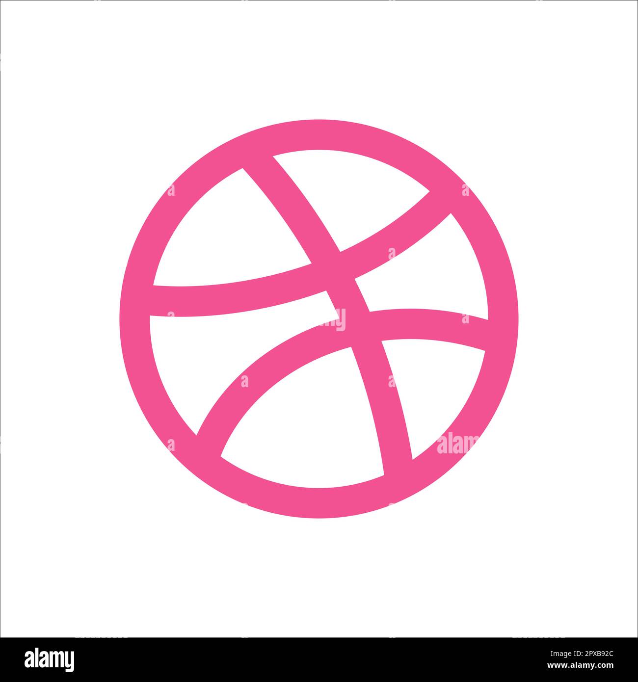 Vinnytsia, Ukraine - May 1, 2023. Dribbble logo illustration. popular ...