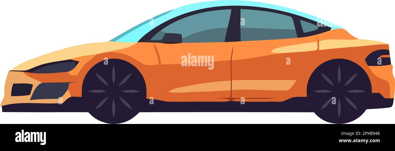 Luxury sports car driving on modern highway Stock Vector Image & Art ...