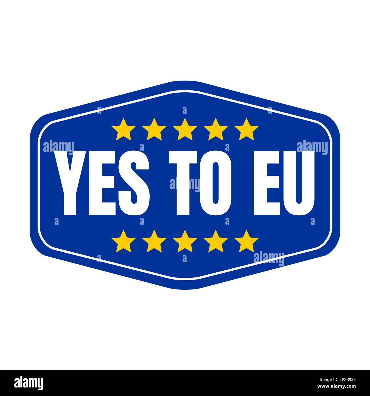 Yes to EU symbol icon Stock Photo - Alamy