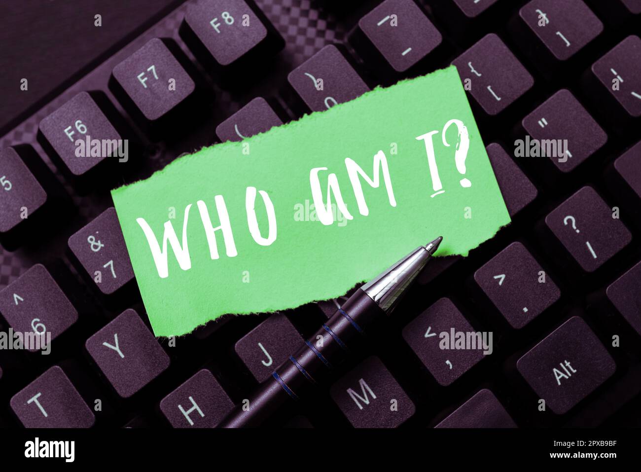 Sign displaying Who Am I, Business approach when being asked about your ...