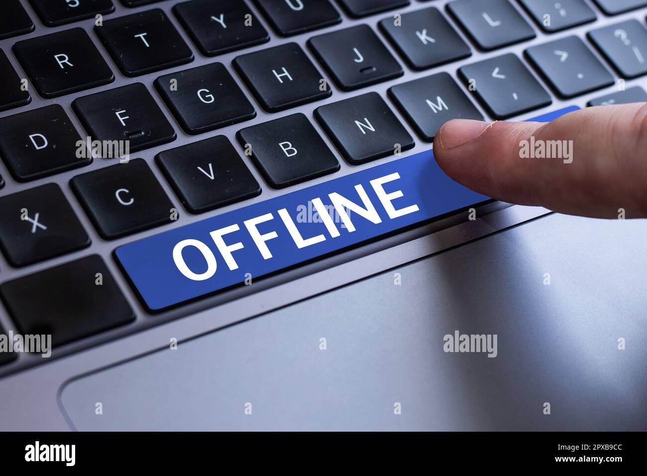 Conceptual display Offline, Business concept Not having directly ...