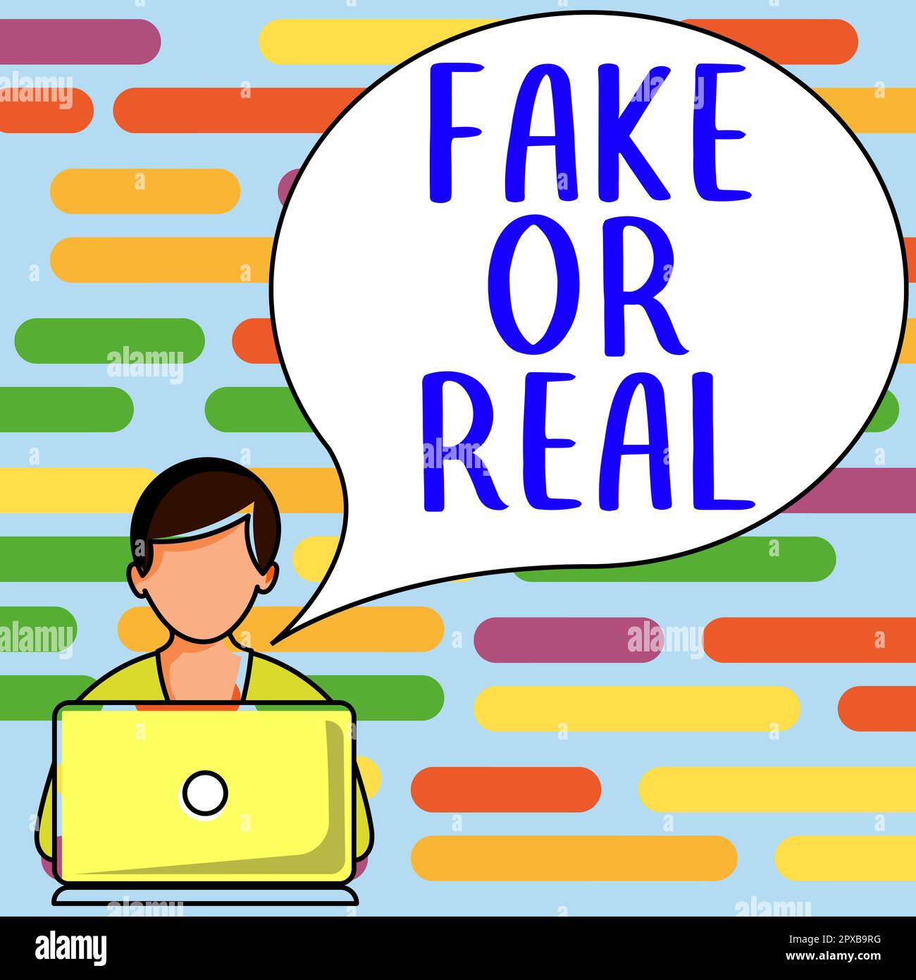 Handwriting text Fake Or Real, Word Written on difference between facts ...