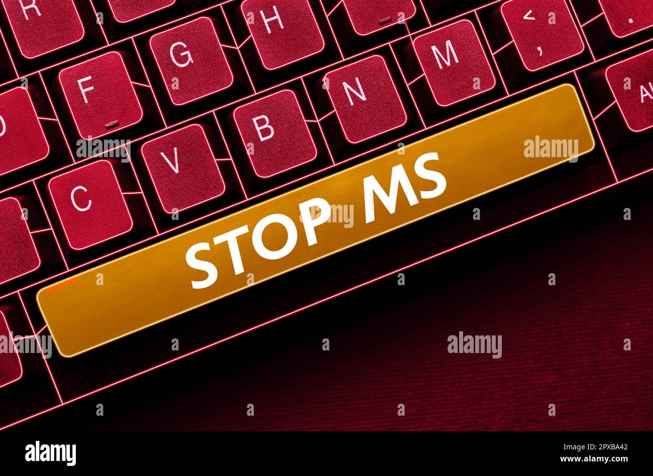 Conceptual display Stop Ms, Conceptual photo prevent disease marked by ...