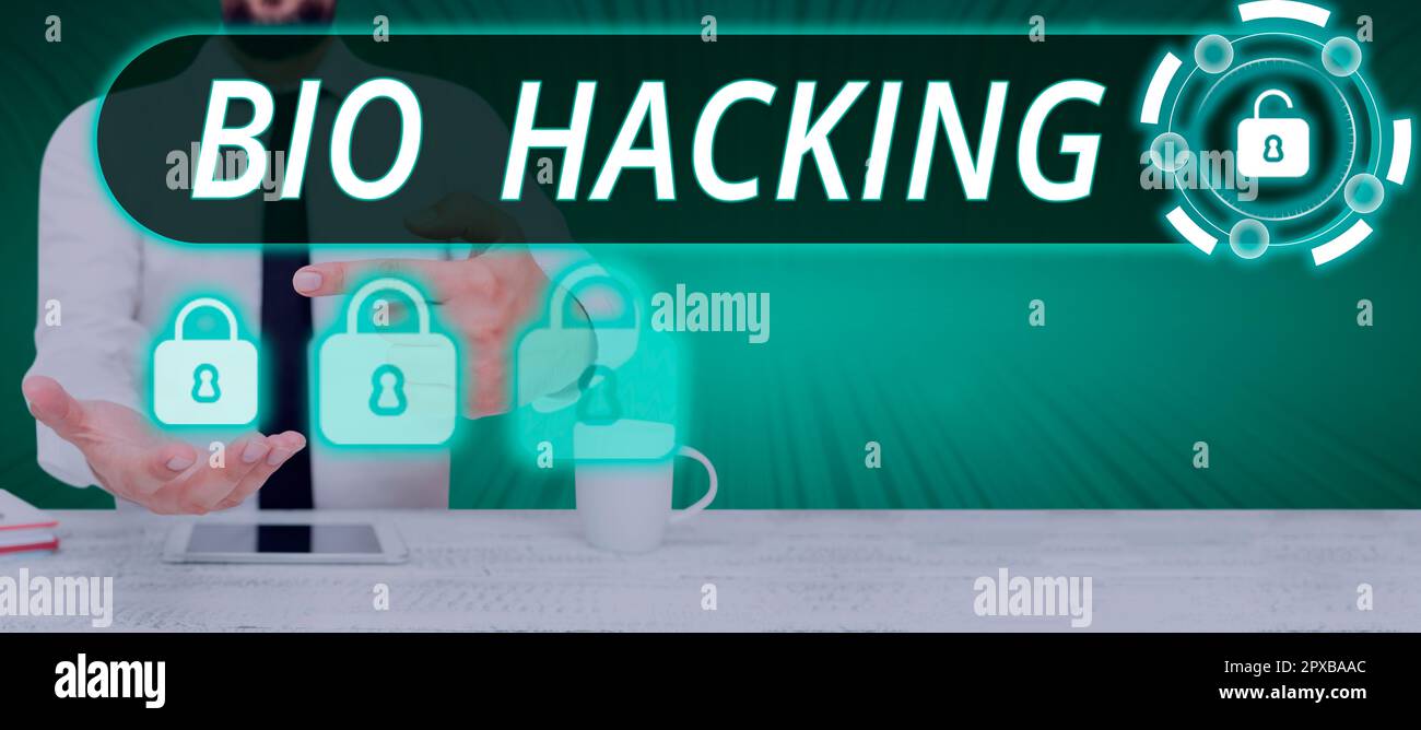 Text Showing Inspiration Bio Hacking Internet Concept Exploiting