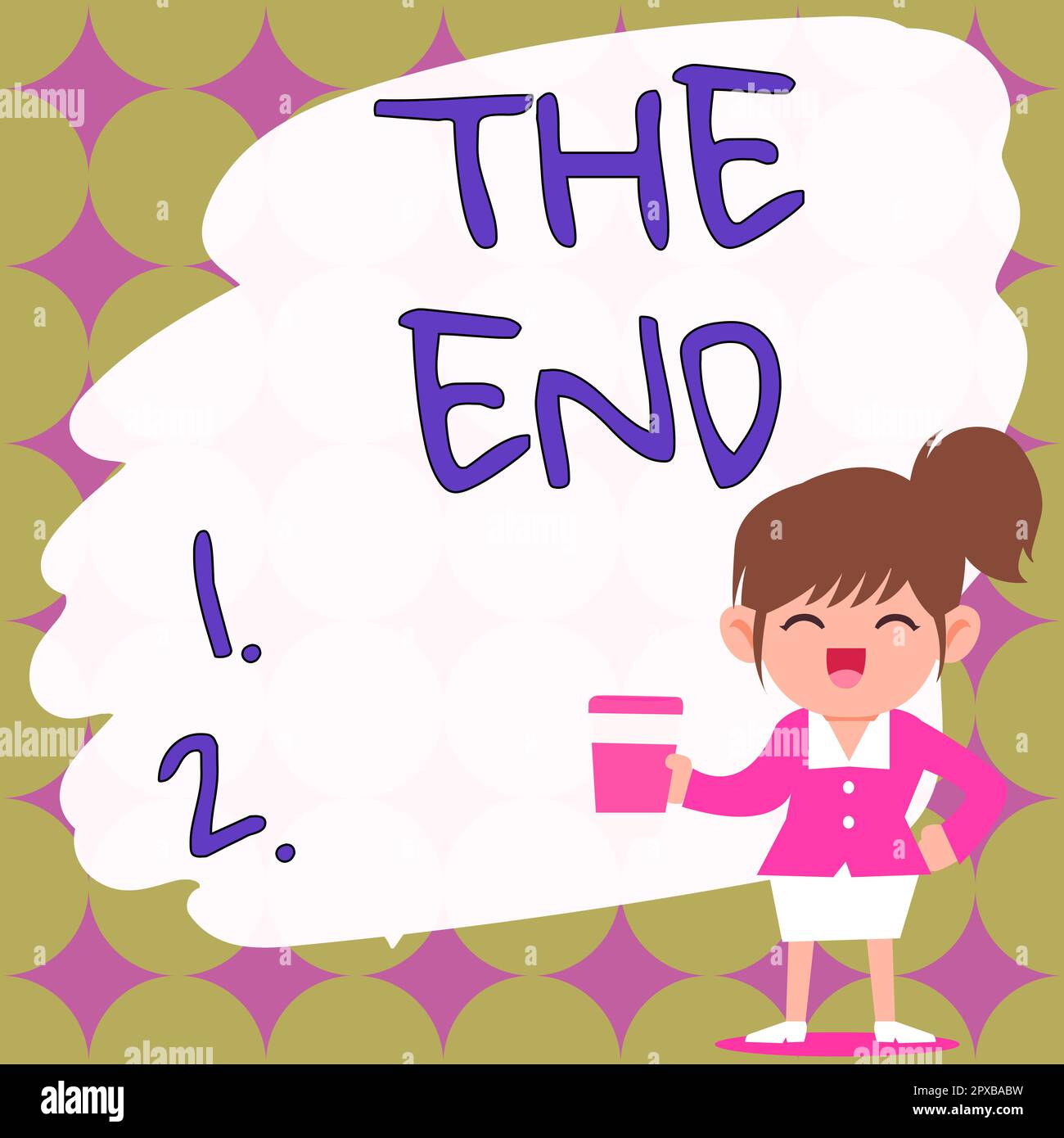 Inspiration showing sign The End, Business idea Final part of play ...