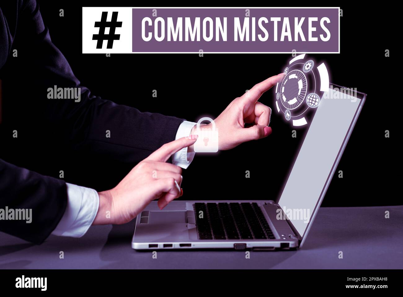 Writing Displaying Text Common Mistakes Internet Concept Actions That