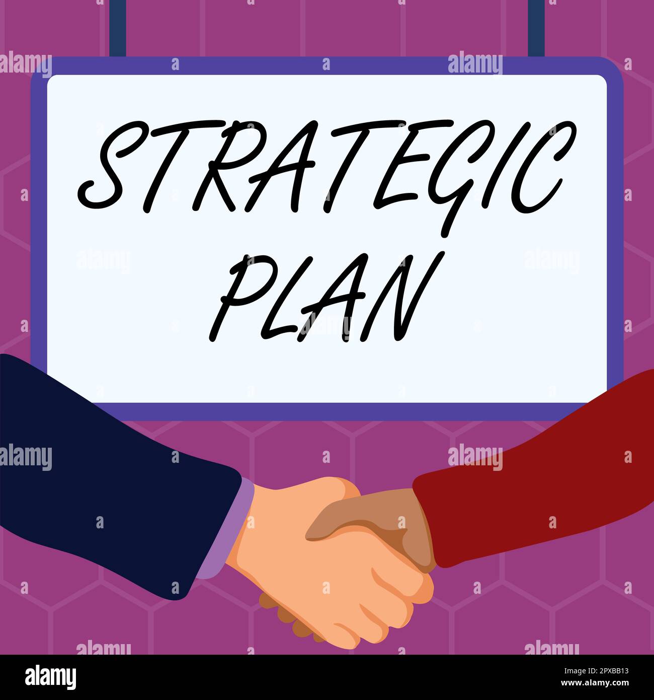 Sign displaying Strategic Plan, Concept meaning A process of defining ...