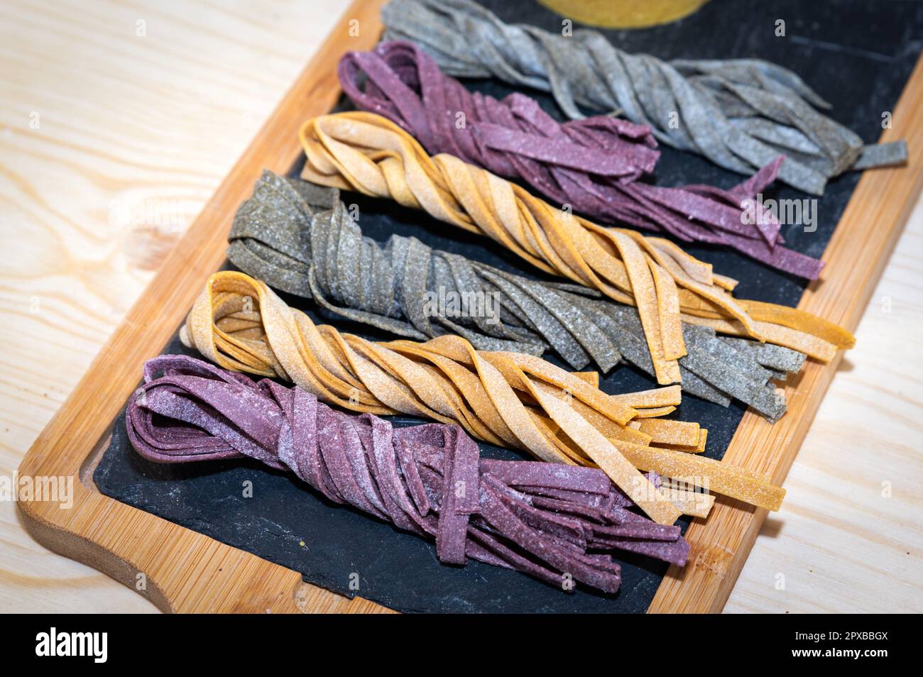 Tricolore pasta twist hi-res stock photography and images - Alamy