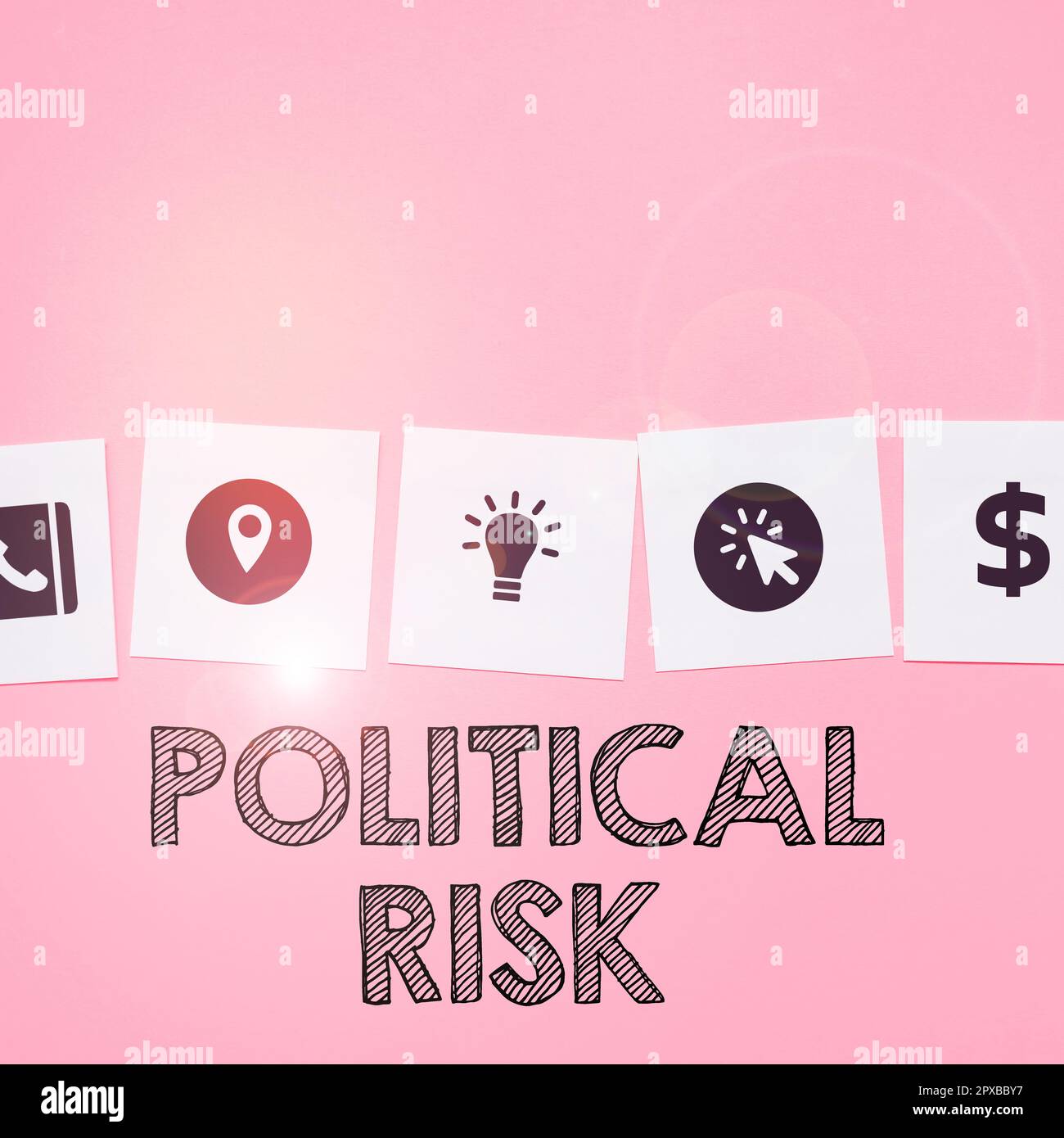 Text showing inspiration Political Risk, Business overview ...