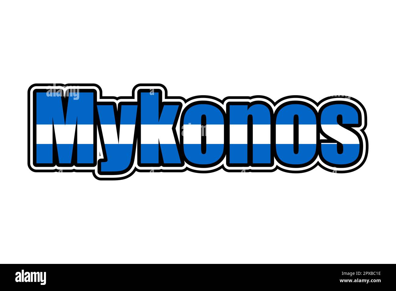 Mykonos icon Cut Out Stock Images & Pictures - Alamy
