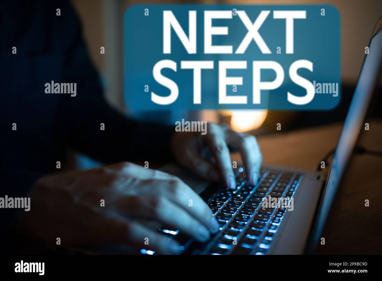 Text sign showing Next Steps, Conceptual photo numper of process going ...