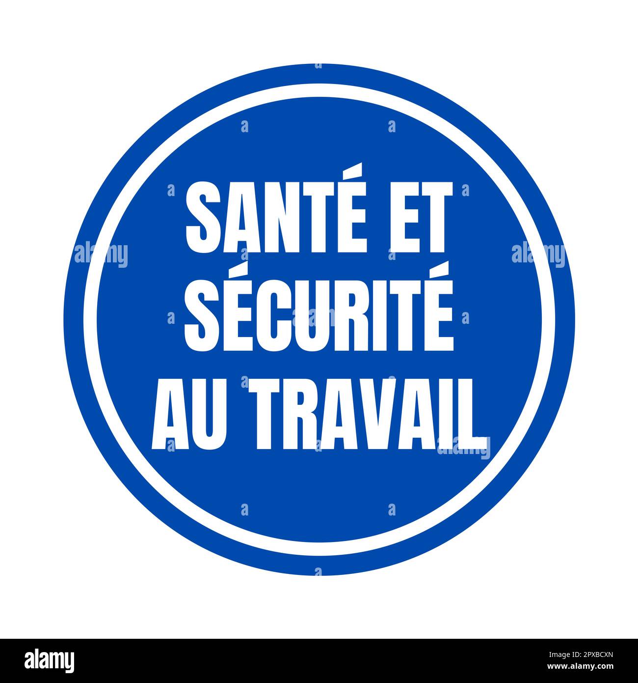 Occupational health and safety symbol called sante et securite au ...
