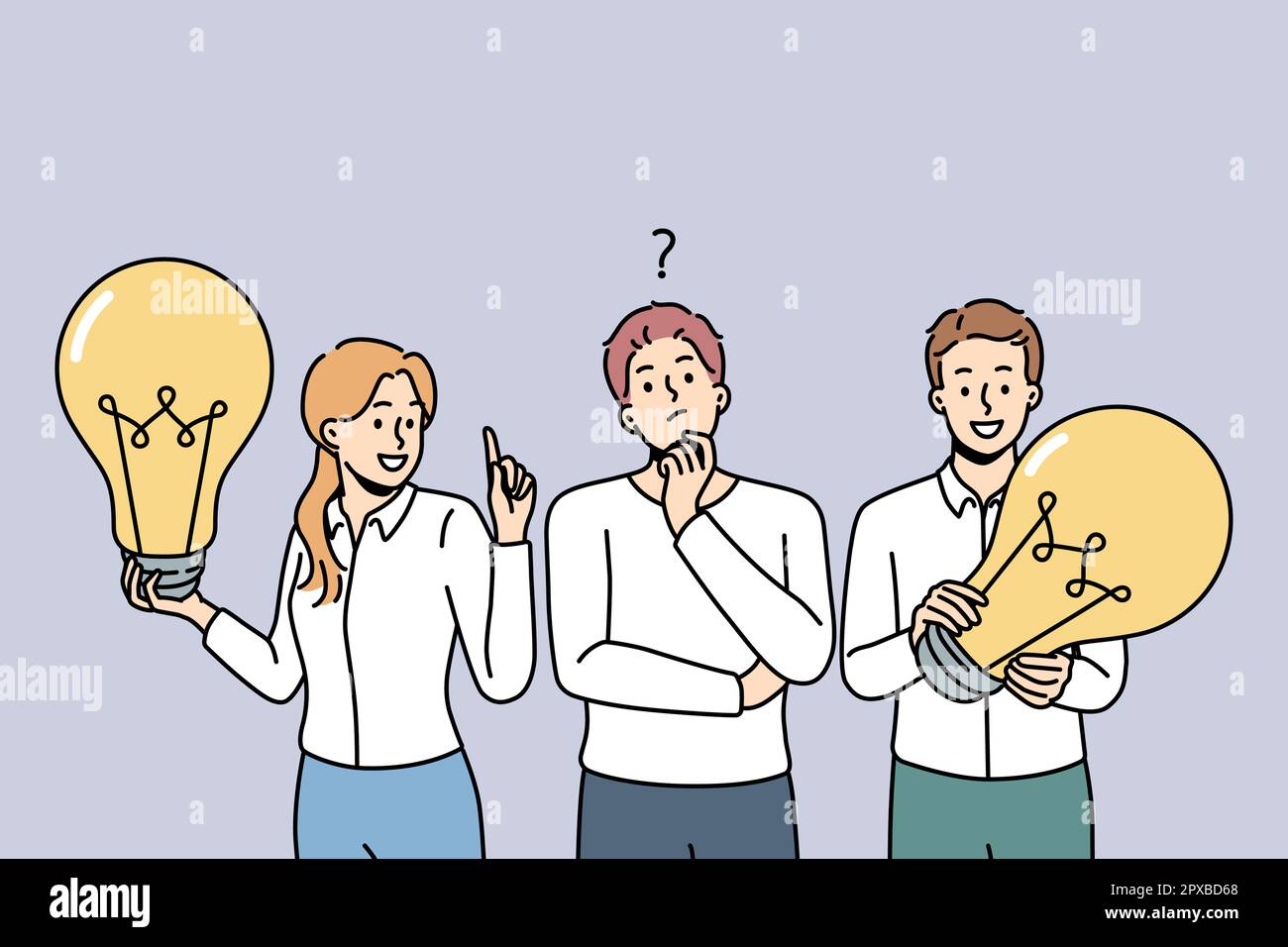Multiracial colleagues consider company hi-res stock photography and ...