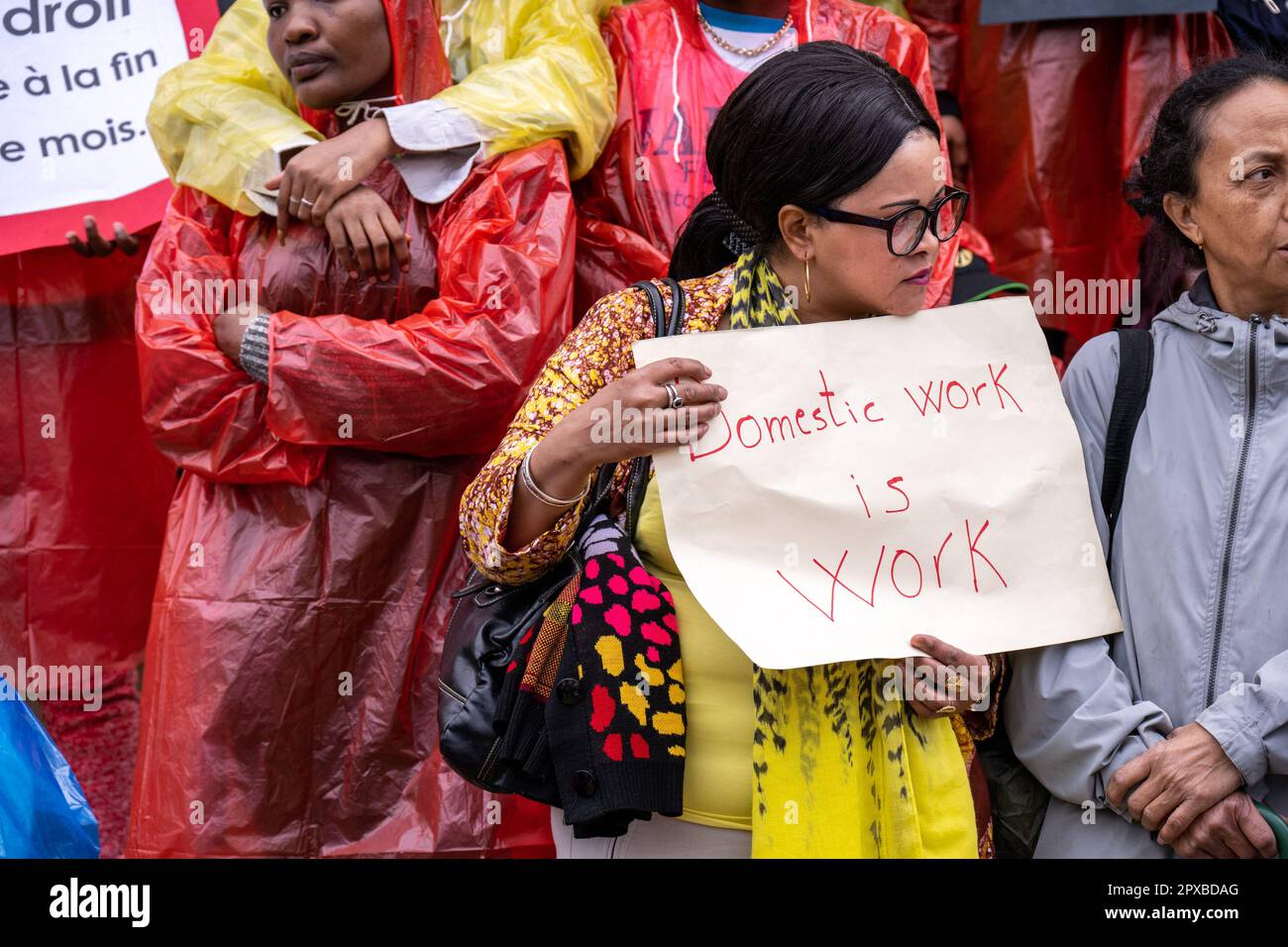Beirut, Lebanon. 29th Apr, 2023. Domestic workers from different ...