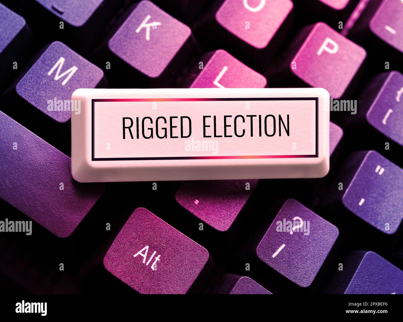 Handwriting text Rigged Election, Business idea Manage drilling ...