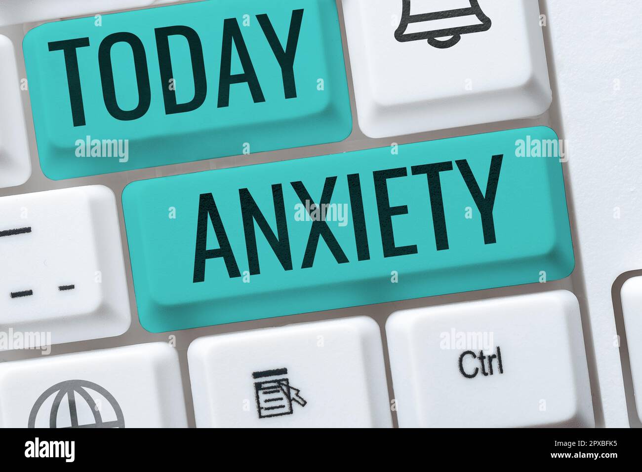 Hand writing sign Anxiety, Word Written on Excessive uneasiness and ...