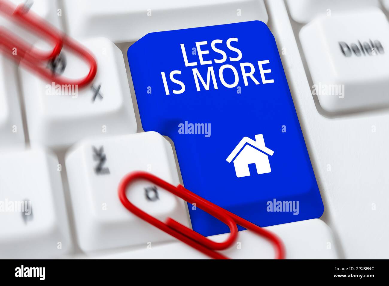 Conceptual caption Less Is More, Business approach Minimalist approach ...