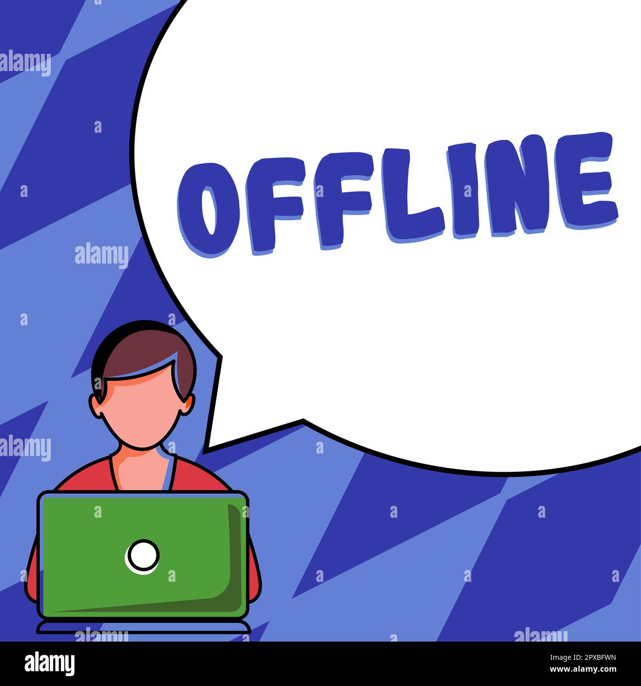 Conceptual display Offline, Business showcase Not having directly ...