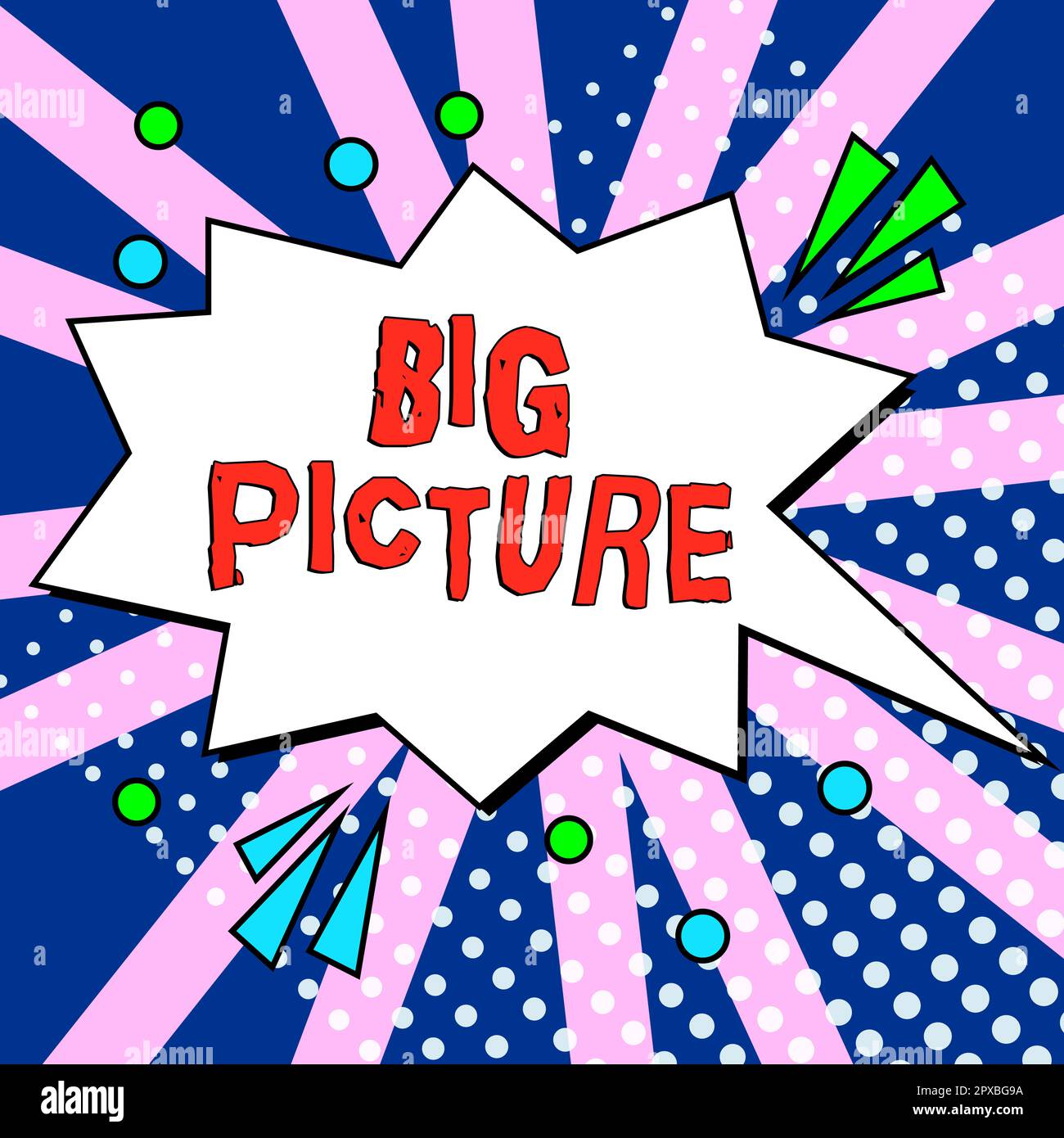 Text showing inspiration Big Picture, Business idea most important ...