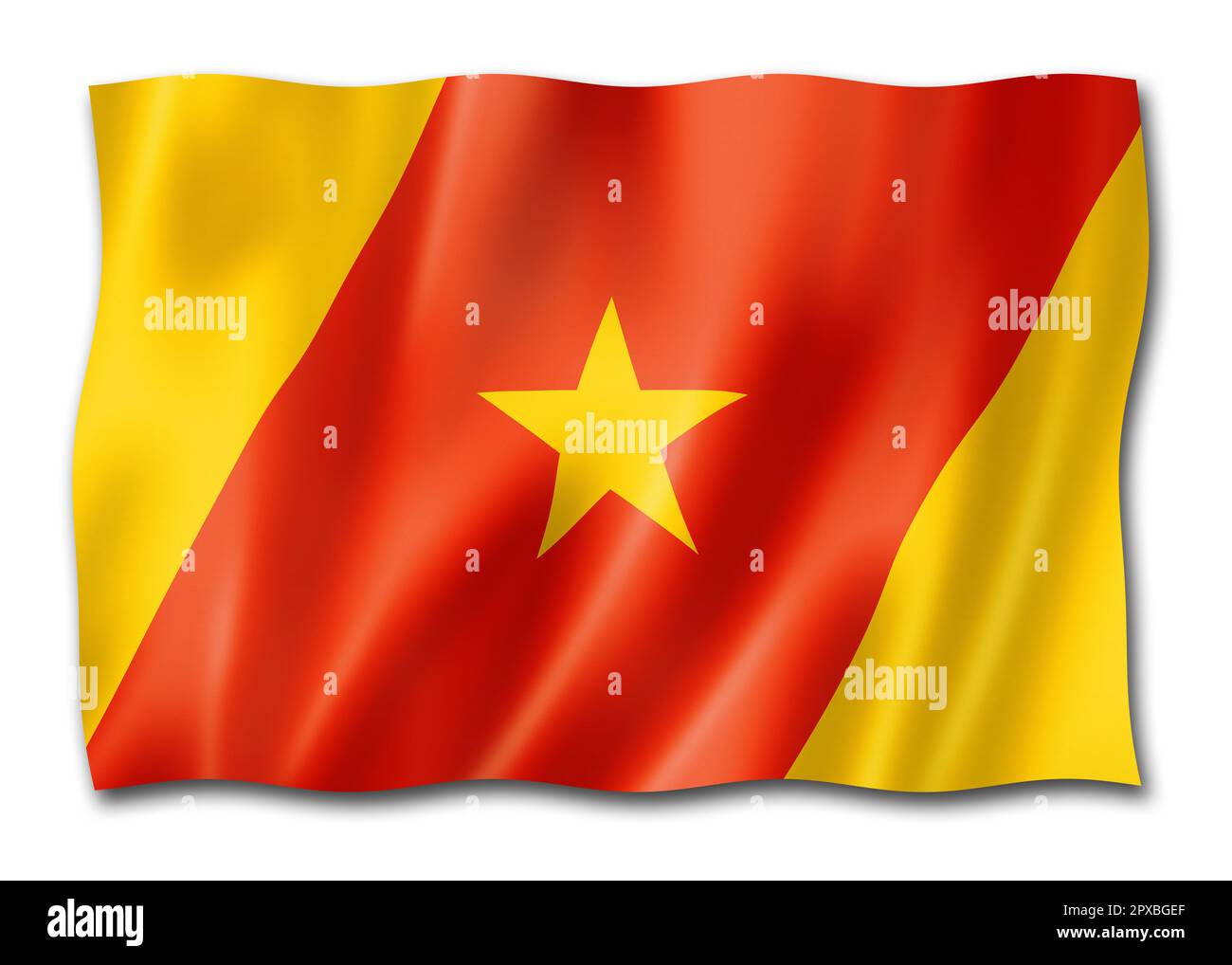 Amhara people ethnic flag, Africa. 3D illustration Stock Photo - Alamy