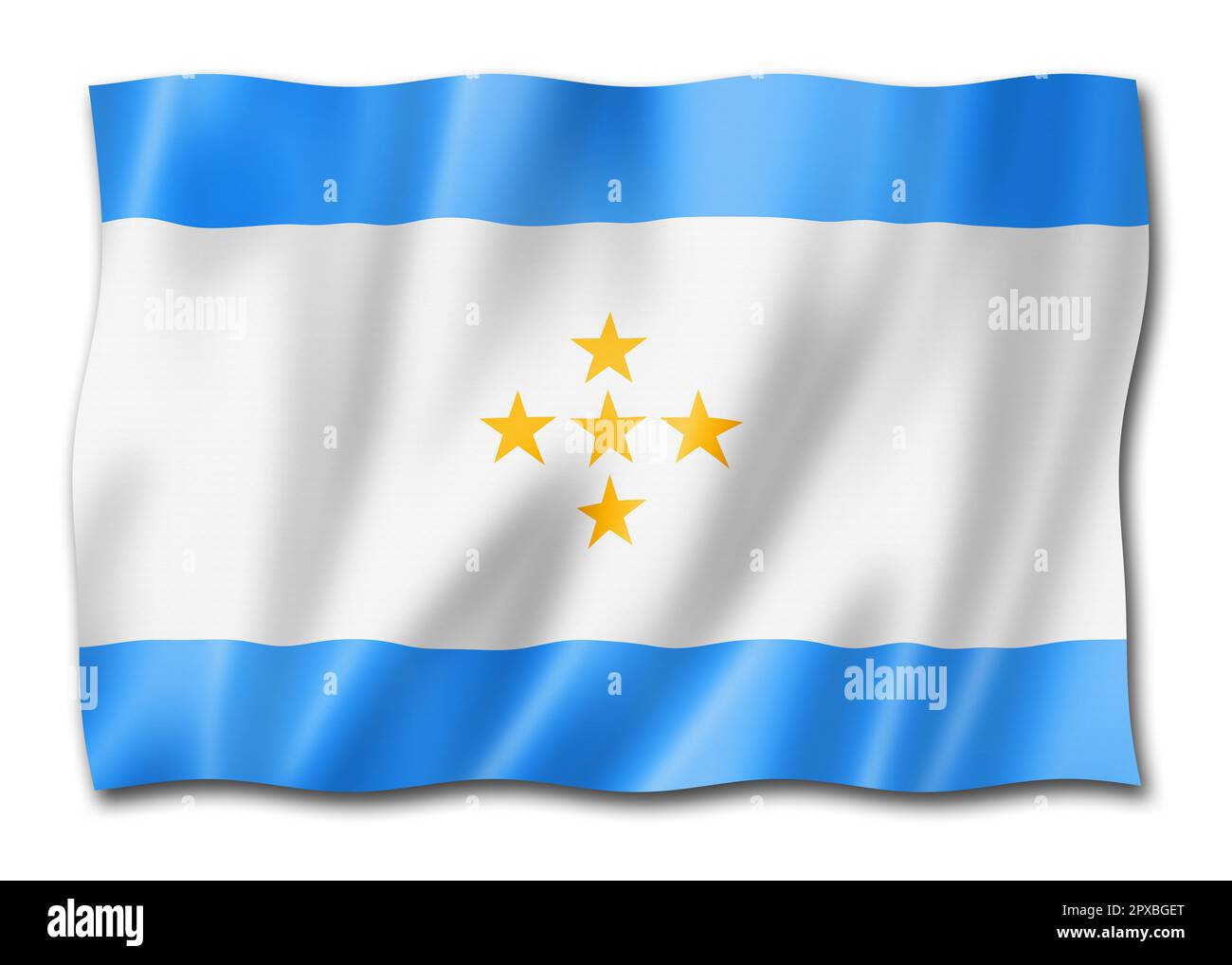 East Polynesian people ethnic flag, French Polynesia. 3D illustration ...