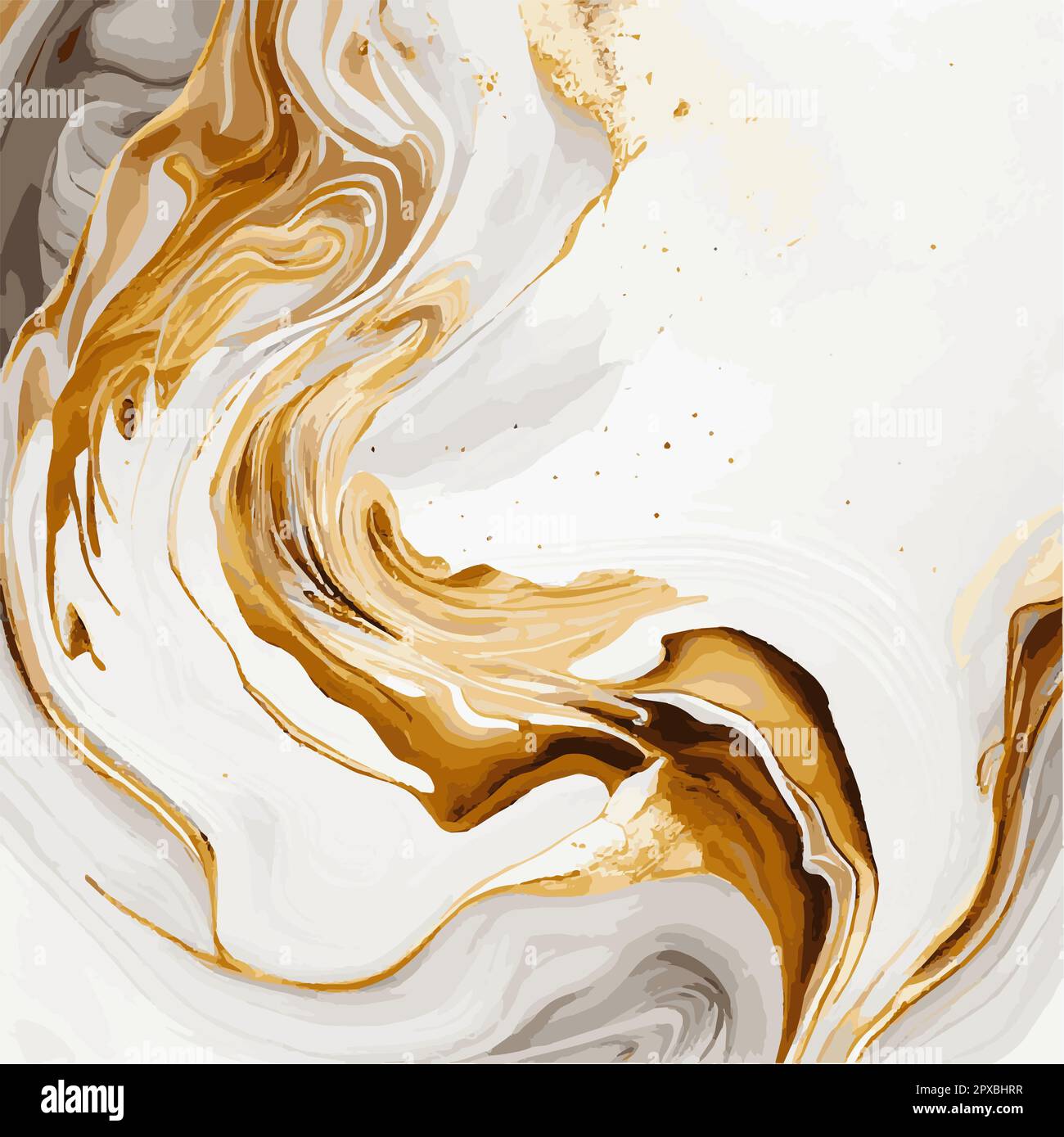 Marble texture design, colorful white gold marble surface, curved lines ...