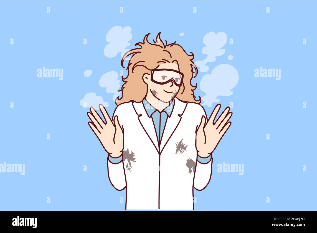 Mad Scientist Hair Clipart