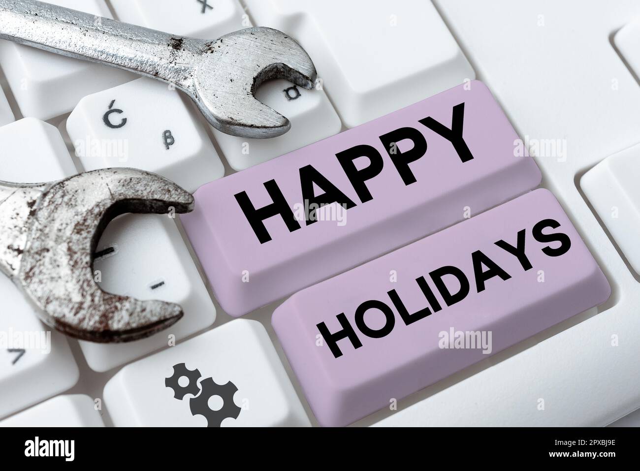 Conceptual display Happy Holidays, Concept meaning greeting used to ...