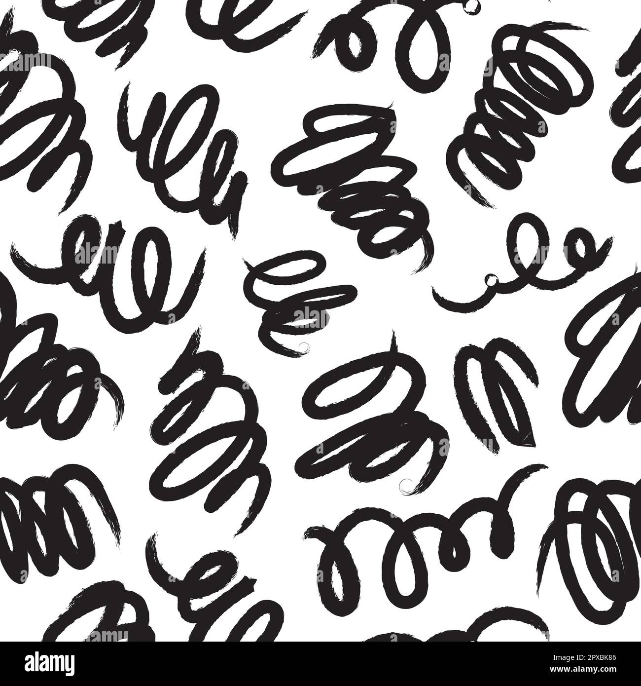 Abstract wavy red brush stroke pattern design on white background Stock ...