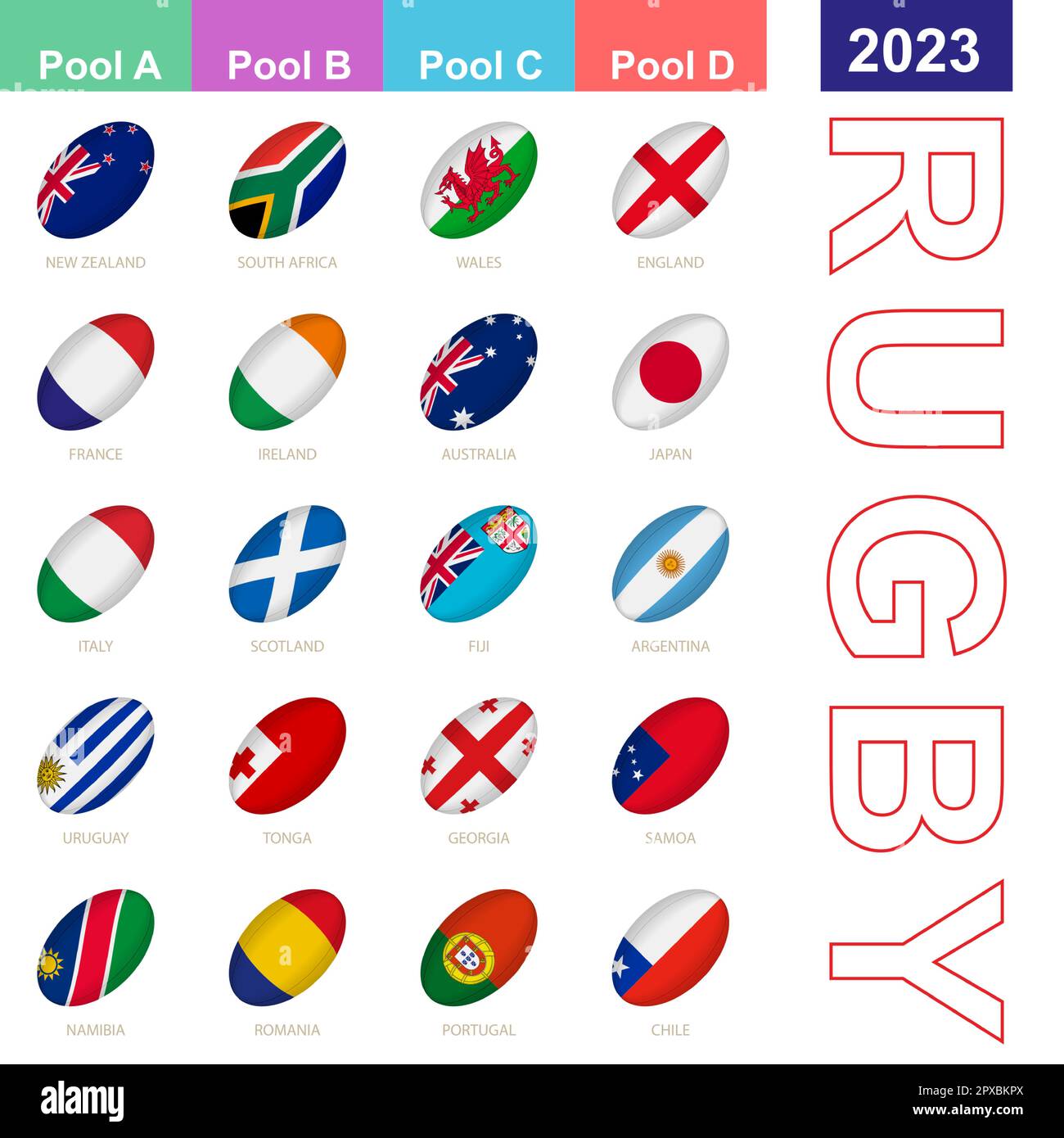 2023 rugby world cup ball Stock Vector Images - Alamy