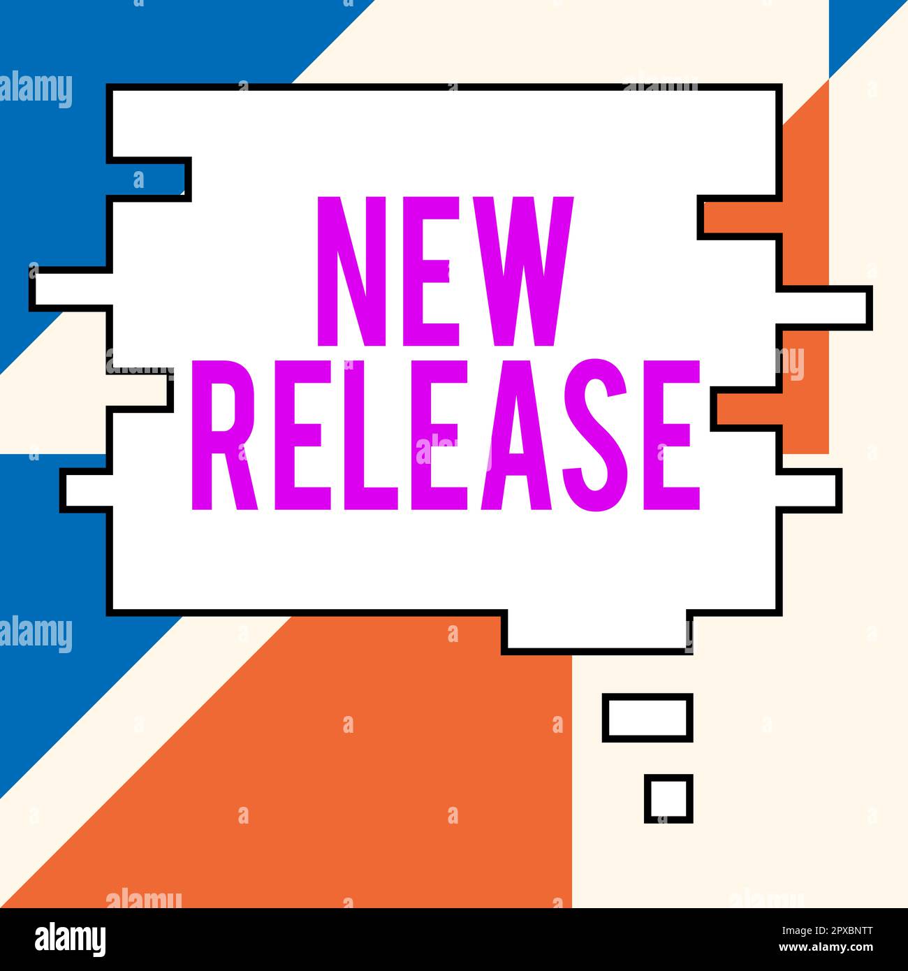 Conceptual display New Release, Internet Concept announcing something ...