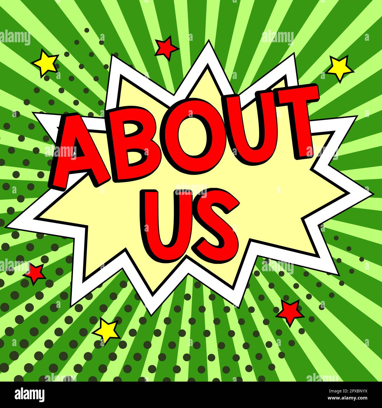 Handwriting text About Us, Business approach to introduce who or what ...