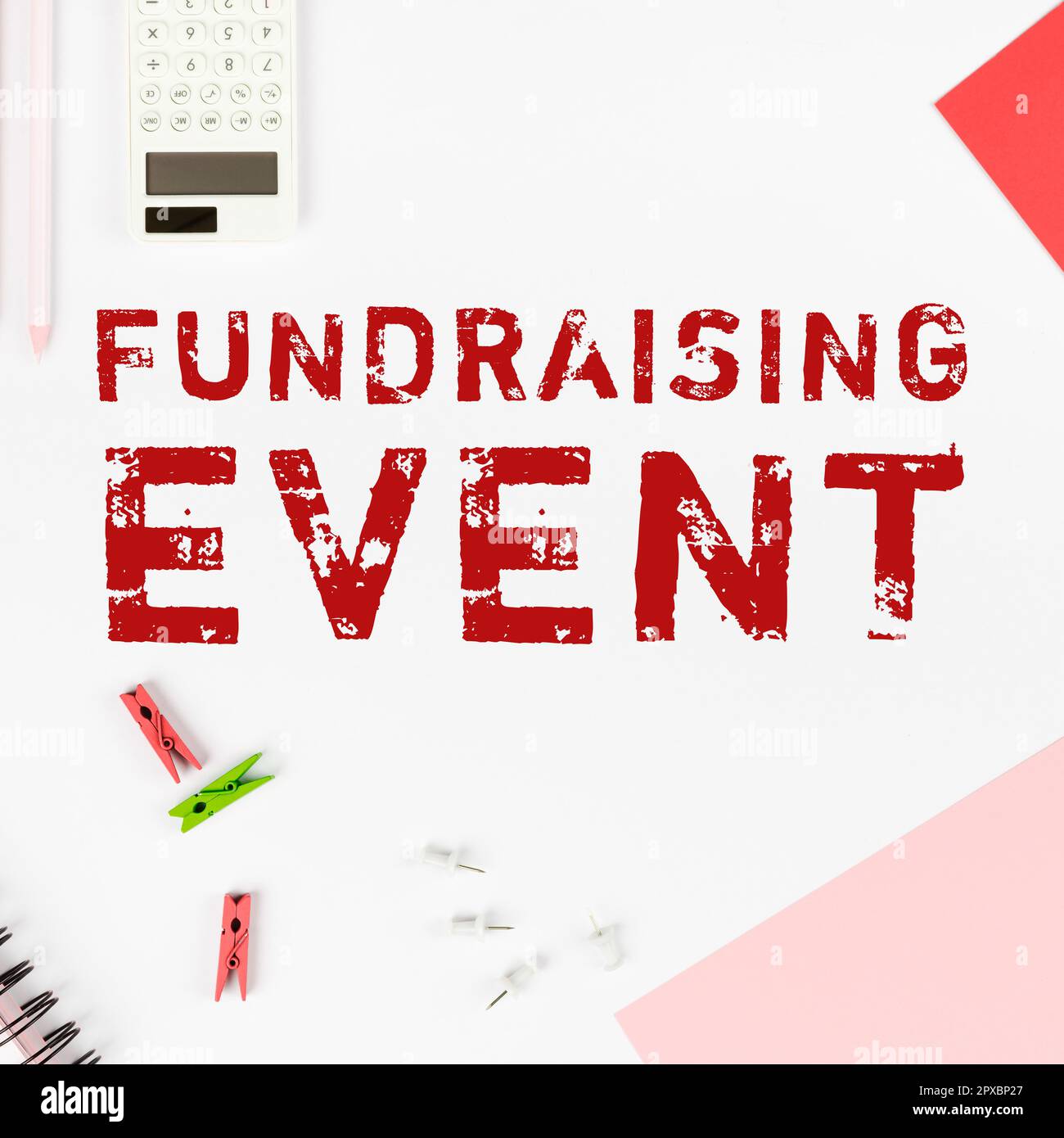 Sign displaying Fundraising Event, Business showcase campaign whose ...
